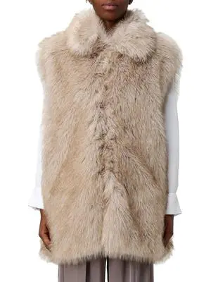 Liu Jo Fur Coat - Honey
