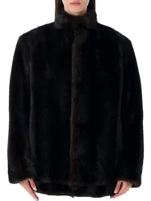 MAISON MARGIELA Fur Coat - Brown