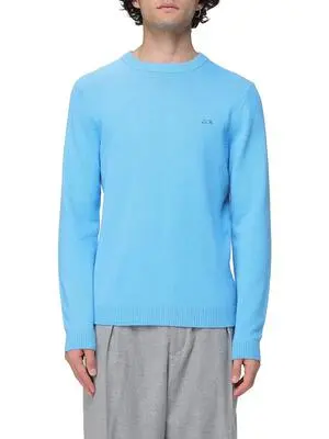 SUN 68 Pullover Sweater Gnawed Blue