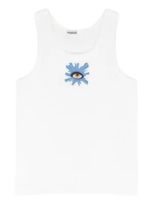 HOUSE OF ERRORS All Seeing Tank Top - White