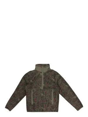 AIMÉ LEON DORE Paisley Half Zip Fleece Pullover