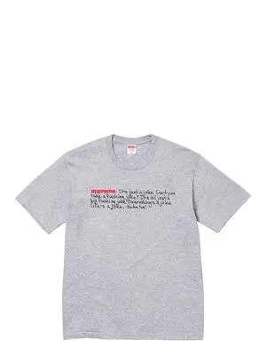 Supreme Joke Tee - Grey