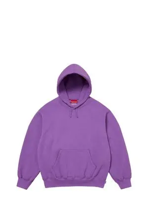 Supreme Satin Appliqué Hooded Sweatshirt - Purple