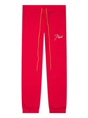 Rhude Terry Sweatpants - Red