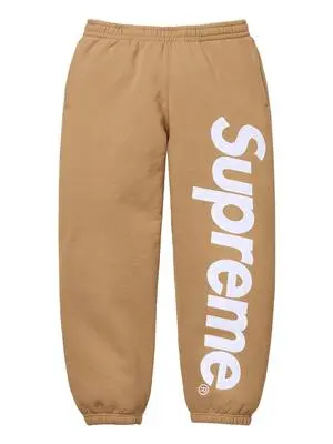 Supreme Satin Appliqué Sweatpant - Tan