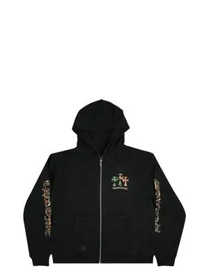 Chrome Hearts Horseshoe Zip Up Hoodie - Black