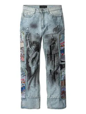 WHO DECIDES WAR BY EV BRAVADO Dual Patch Pocket Pant - Blue