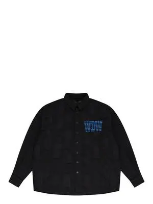 WHO DECIDES WAR BY EV BRAVADO Link Window Button Down Shirt - Black