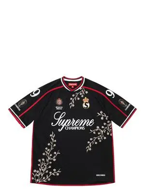 Supreme Floral Soccer Jersey - Black