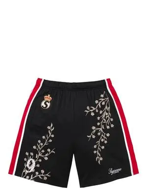 Supreme Floral Soccer Short - Black