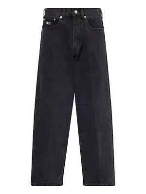 Obey Bigwig Baggy-fit Denim Jeans - Washed Black