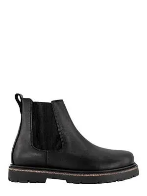 BIRKENSTOCK Highwood Leather Chelsea Boots - Black