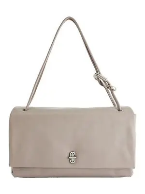 Marc Jacobs The Large Dual Leather Shoulder Bag - Cement