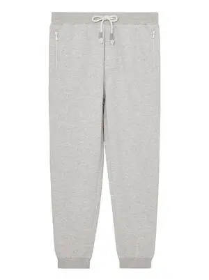 REISS Finch Drawstring-waist Cotton-blend Jogging Bottoms - Grey