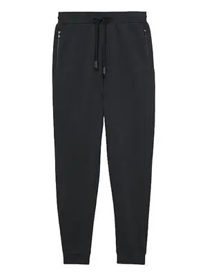 REISS Finch Drawstring-waist Cotton-blend Jogging Bottoms - Navy