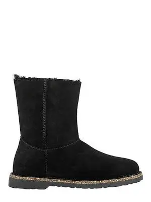 BIRKENSTOCK Uppsala Shearling Suede Boots - Black