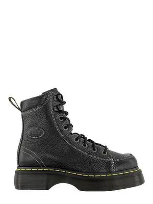 Dr. Martens Buzz 8i Leather Ankle Boots - Black Milled Nappa