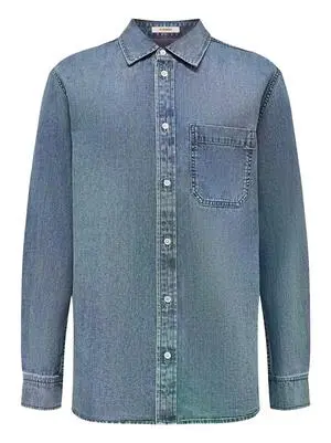 12 STOREEZ Pocket Denim Shirt