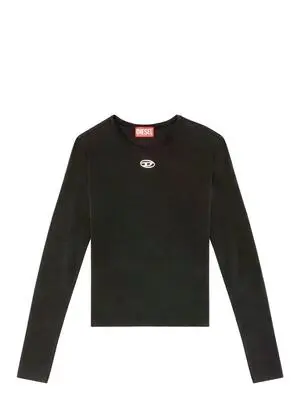 DIESEL Logo-detail Long-sleeve T-shirt - Black