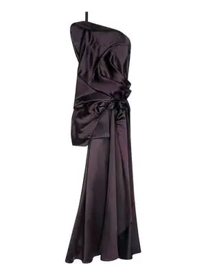 Dries Van Noten Drape-details One-shoulder Top - Purple