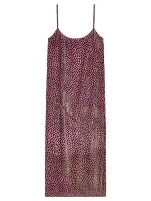 Dries Van Noten Polka-dot Midi Dress - Pink