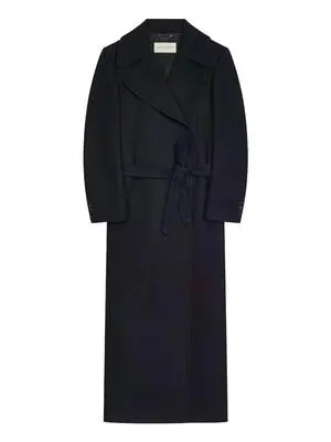 Dries Van Noten Double-breasted Belted Coat - Blue