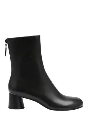 POTAMY Leather Ankle Boots - Black