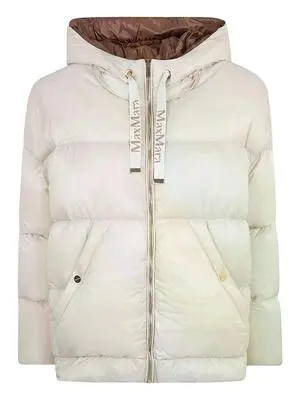 Max Mara Puffer Hooded Down Jacket - Neutrals