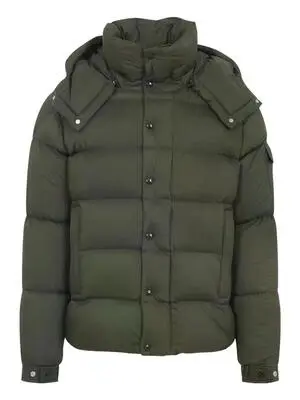 Moncler Buttoned Hooded Jacket - Green