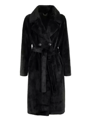 Seventy Double-breasted Belted Coat - Black