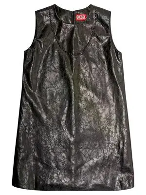DIESEL D-ares Logo-embossed Mini Dress - Black