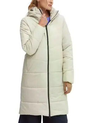 JACK WOLFSKIN Deutzer Quilted Hooded Coat - Neutrals