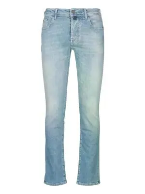 Jacob Cohen Patch-detail Cotton Jeans - Blue