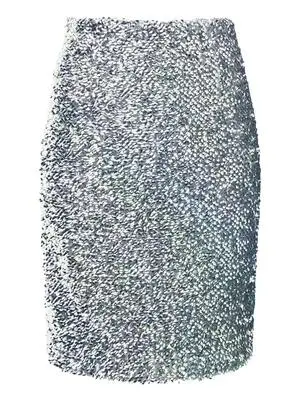 16Arlington Delta Sequin-embellished Midi Skirt - Silver