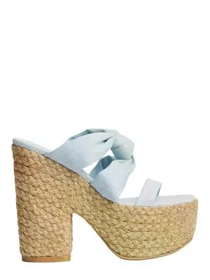 STUART WEITZMAN 145mm Playa Sohigh Sandals - Blue