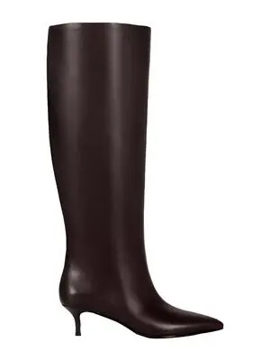 POTAMY Leather Knee-high Boots - Brown