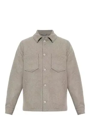 SAMSOE SAMSOE Pally Buttoned Pocket Shirt Jacket - Neutrals