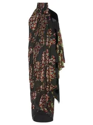 DRIES VAN NOTEN Patchwork Asymmetric Maxi Dress