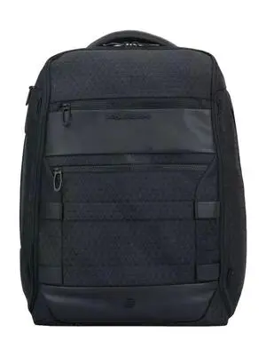 PIQUADRO Modular Zipped Panelled Backpack - Black