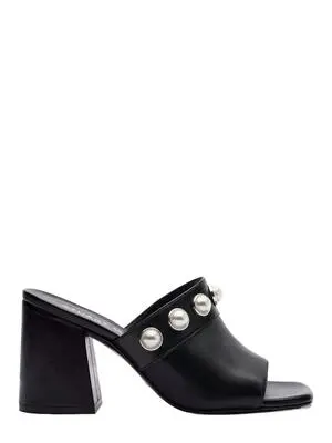 STUART WEITZMAN 85mm Portia Pearl-embellished Sandals - Black