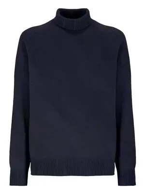 LANEUS Knitted Turtleneck - Blue