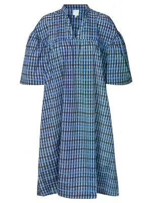 Baum Und Pferdgarten Aslau Gingham Midi Dress - Blue