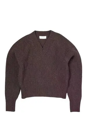 MFPEN Plaza V-neck Sweater - Brown