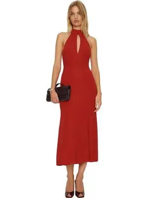 REFORMATION Noele Maxi Dress - Red