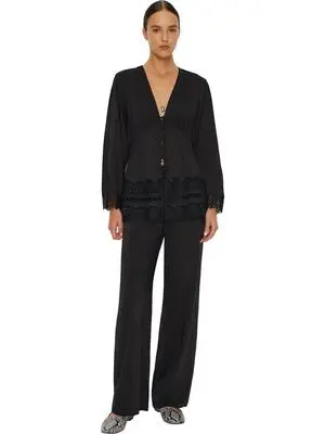 REFORMATION Nadia Two Piece - Black