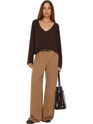 REFORMATION Mabel Knit Top Mole