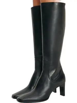 REFORMATION Claudette Knee Boots - Black