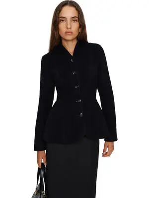 REFORMATION Petites Morning Doug Jacket - Black