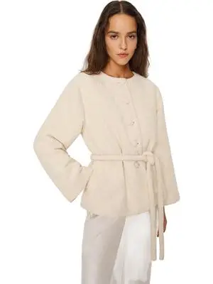 REFORMATION Palmer Jacket - Cream