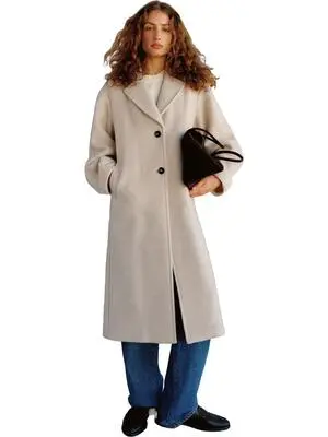 REFORMATION Wyatt Coat - Ivory